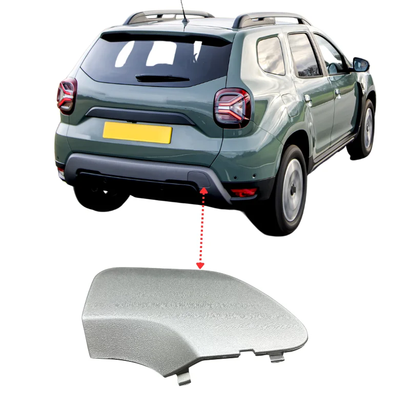 Gray Rear Tow Hook Cover Cap for Dacia Duster SUV 2018-2023 ...