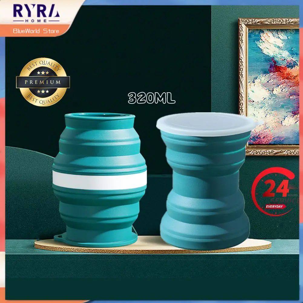 Silicone-Folding-Cup-With-Lanyard-Portable-Collapsible-Teacup-Heat ...