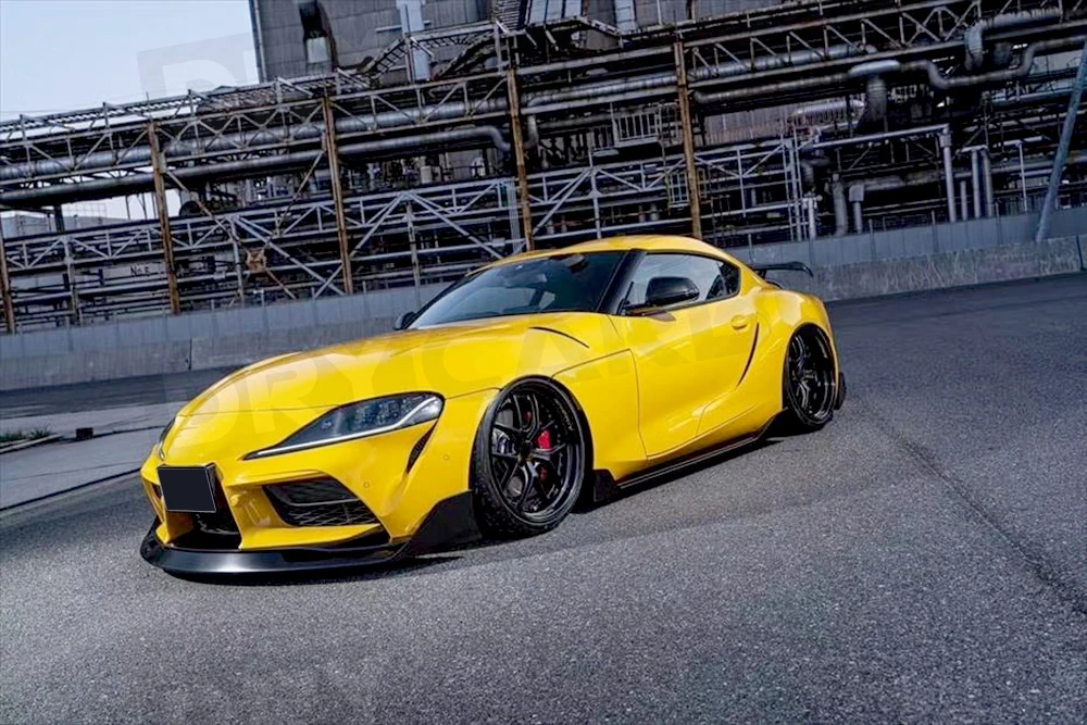 For Toyota Supra 2019 - 2020 Carbon Fiber Front Lip Side Skirts Rear ...