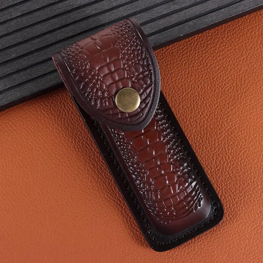 Fold-Cowhide-Knife-Leather-Sheath-Scabbard-Straight-Pocket-Sheath-Cover ...
