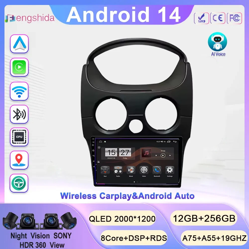 Android 15 Car Radio For Chevrolet Spark Matiz LT 2010-2017 Carplay ...