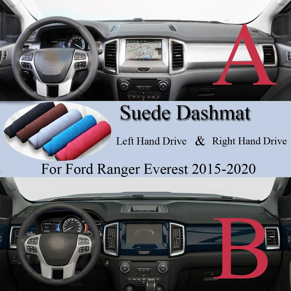 For-Ford-Ranger-Everest-2015-2016-2017-2018-2019-2020-Suede-Dashmat ...