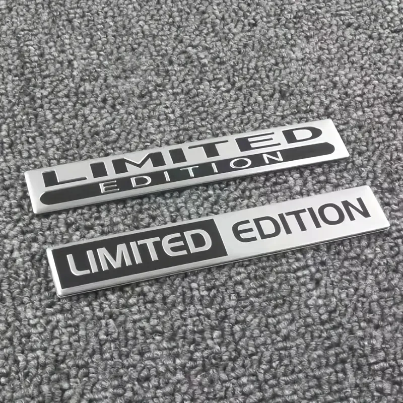 2PCS Metal Limited Edition 3D Car Body Badge Sticker Trunk Fender ...