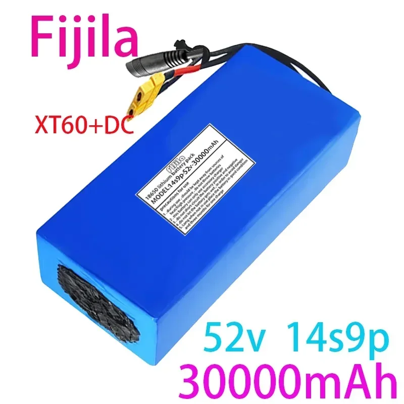 52V 10Ah 20Ah 30Ah 14S9P 18650 Lithium Battery Pack for Electric Bike ...
