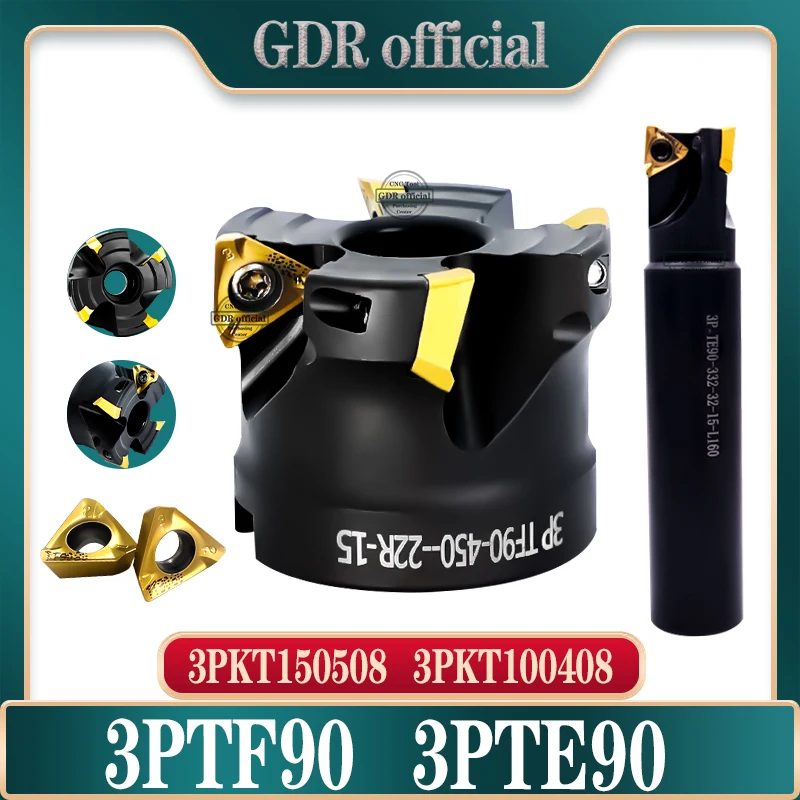 CNC-Face-Milling-Cutter-Head-Carbide-Insere-Milling-Tool-Holder ...