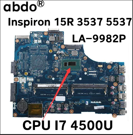 Cn-0cd6v3 0cd6v3 Cd6v3 Dell Inspiron 15r 3537 5537 Computer Motherboard ...