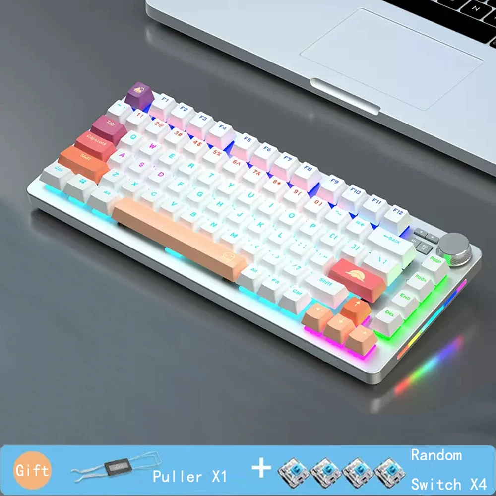 F3060-75-Percent-84-Keys-Wired-Knob-Macro-Mechanical-Keyboard-Hot ...