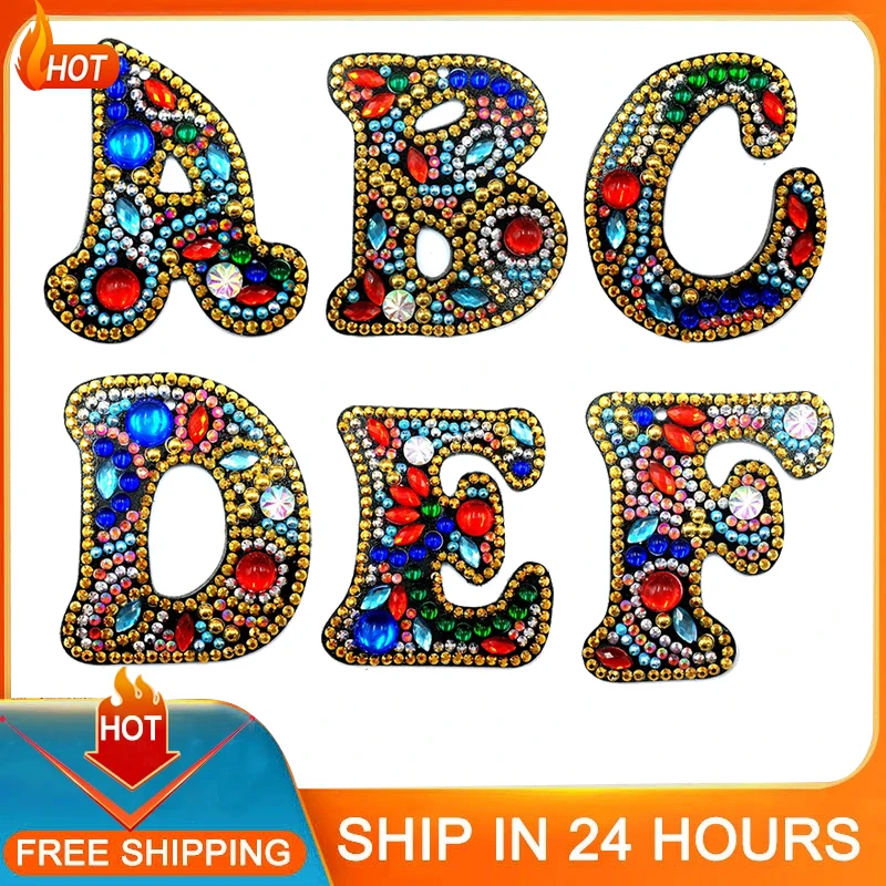A-Z-Alphabet-Diamond-Painting-Keyring-Shaped-Drill-Hand-Painter-Diamond ...