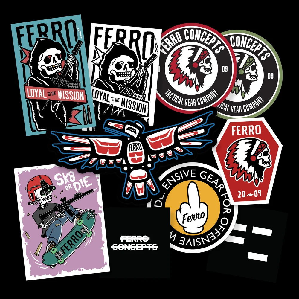 FERRO CONCEPTS Tactical Computer Blue Can Sticker - AliExpress 18
