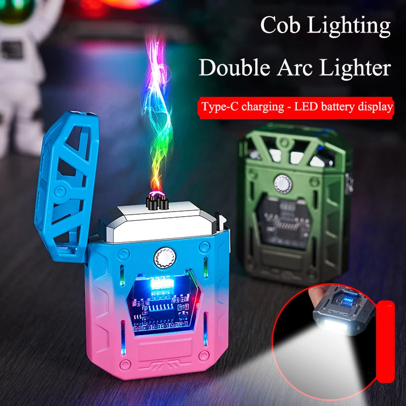 New-Personalized-Mecha-Fashion-Men-s-Metal-Pulse-Windproof-Lighter ...