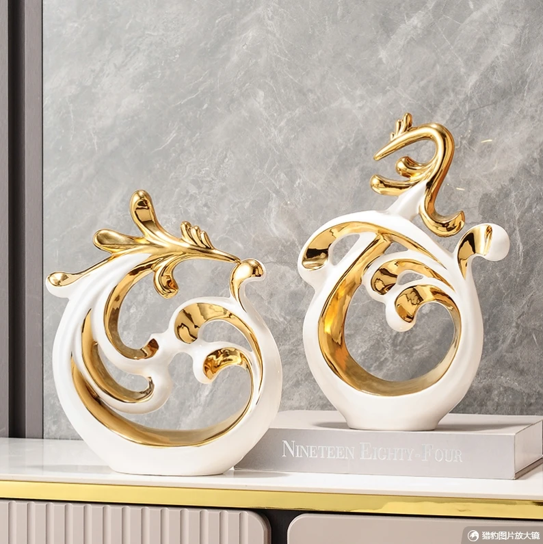 Abstrato-simples-phoenix-cer-mica-escultura-casa-sala-de-estar ...