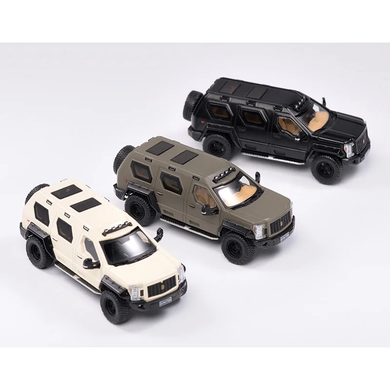 1:64 Civilian armored vehicle SUV alloy simulation car model fully ...