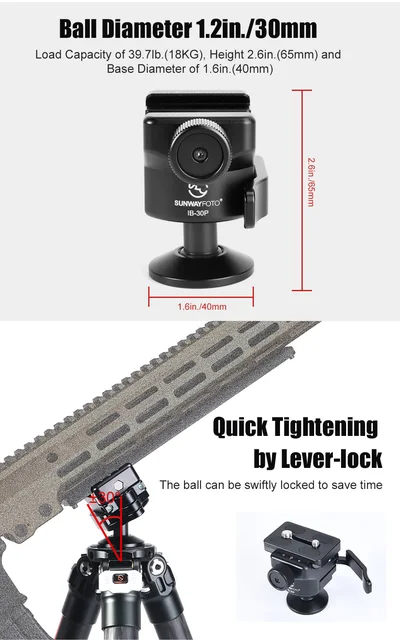 Sunwayfoto Ib-30 Inverted Ball Head Discounts Wholesalers | www ...