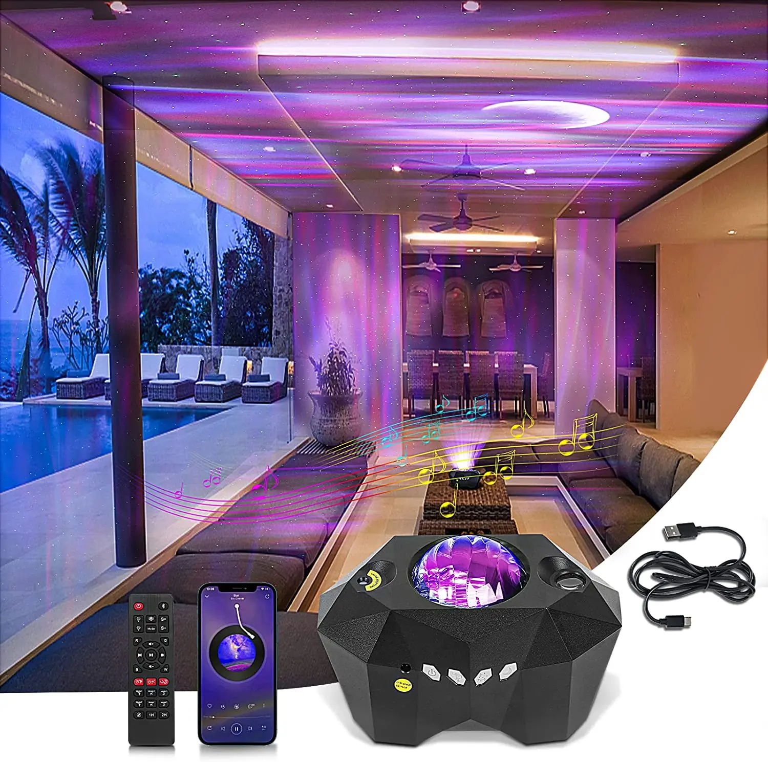 Aurora-Borealis-Starlight-Projectors-LED-Galaxy-Star-Atmosphere-Galaxy ...