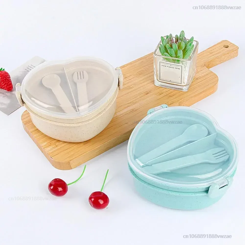 1pcs-Plastic-Bento-Box-with-Spoon-and-Fork-Transparent-Lid-Sealed-Lunch ...
