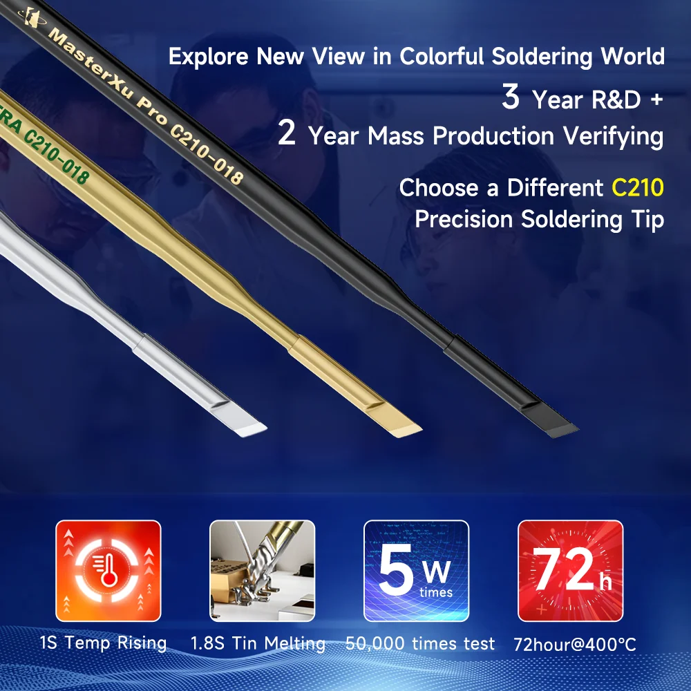 MasterXu-Precision-OEM-C210-Integrated-Soldering-Iron-Tip-Spot-Welding ...