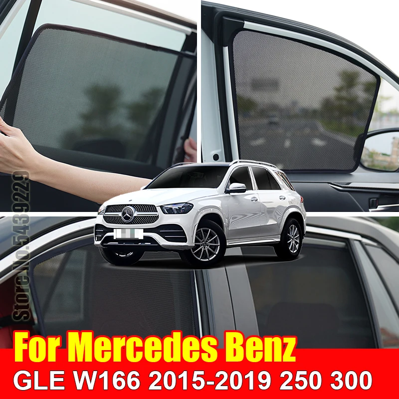 For-Mercedes-Benz-GLE-W166-2015-2019-250-300-Car-Window-SunShade-UV ...