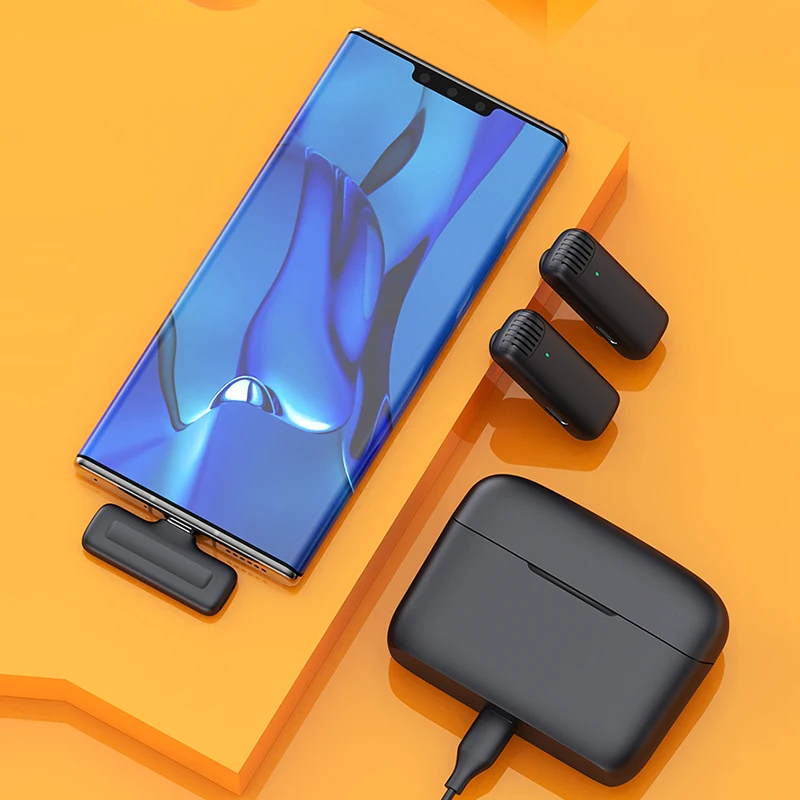 New-J13-Wireless-Lavalier-Microphone-J12-Professional-Lapel-Mic-with ...