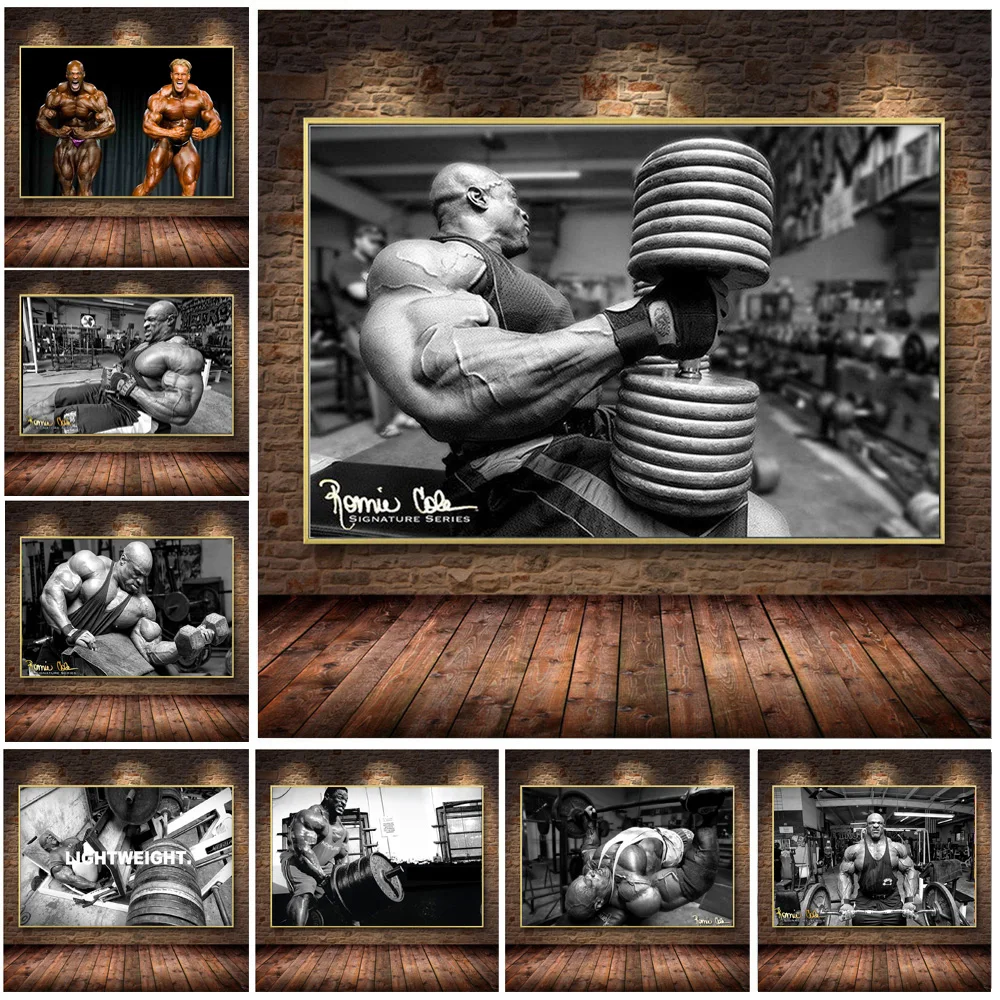 Bodybuilder-Star-Ronnie-Coleman-GYM-Muscle-Strong-Man-Poster-Prints ...