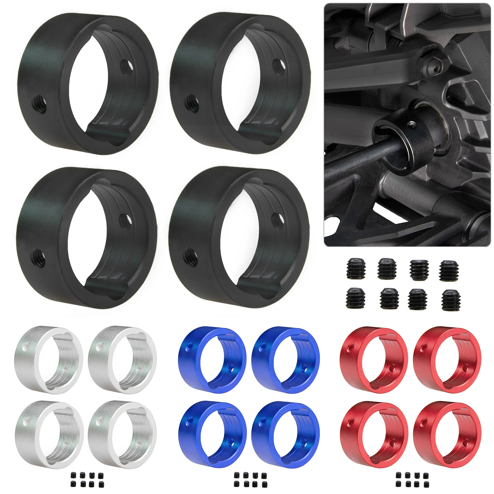 4pcs-Metal-Drive-Cup-Reinforcement-Ring-Differential-Drive-Cup-Sleeve ...