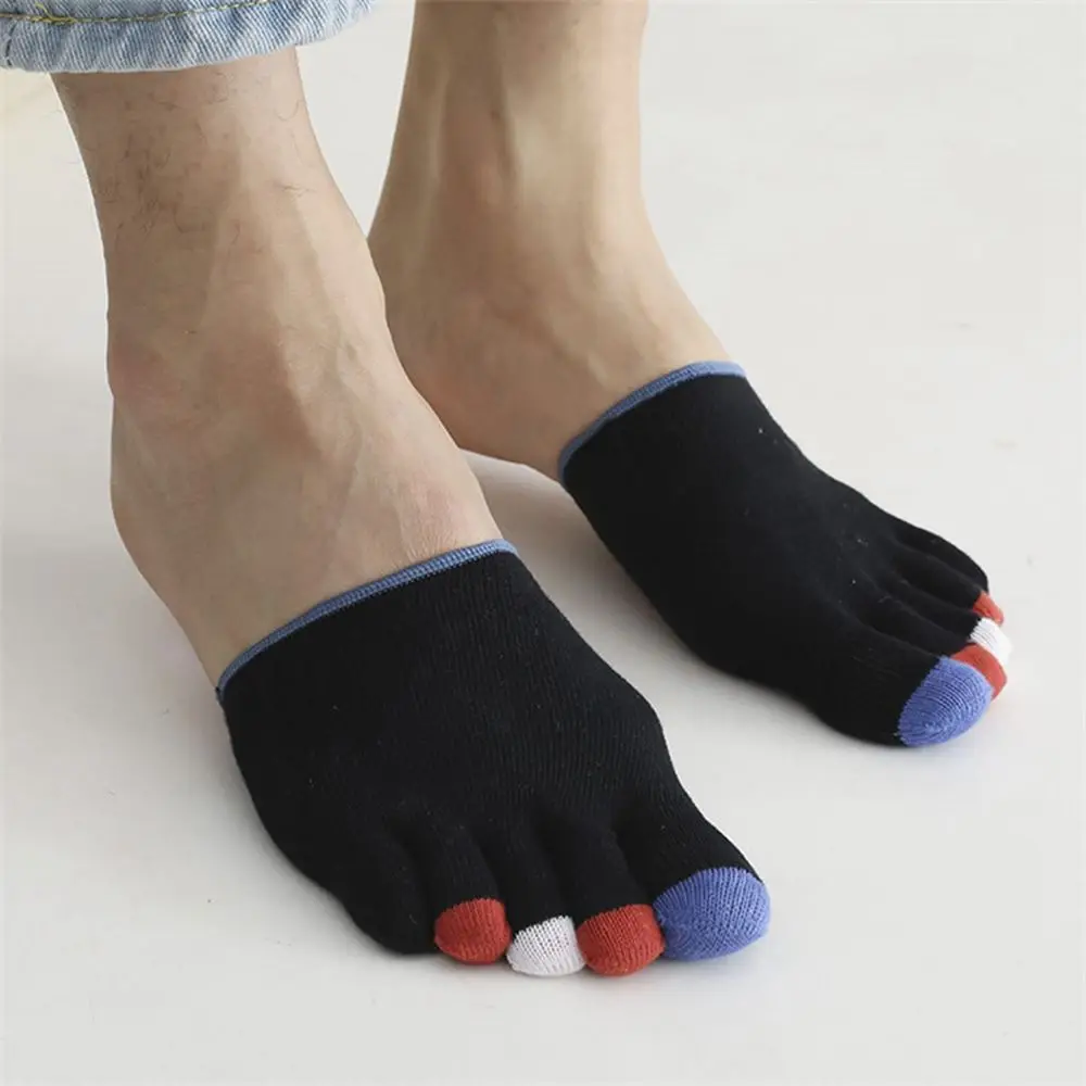 Summer-Solid-Color-Men-s-Socks-Simple-Wear-resistant-Toe-Cover ...