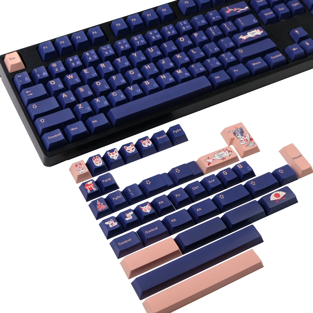 GMK-Kitsune-Clone-Keycap-Mechanical-Keyboard-142-Keys-Cherry-Profile ...
