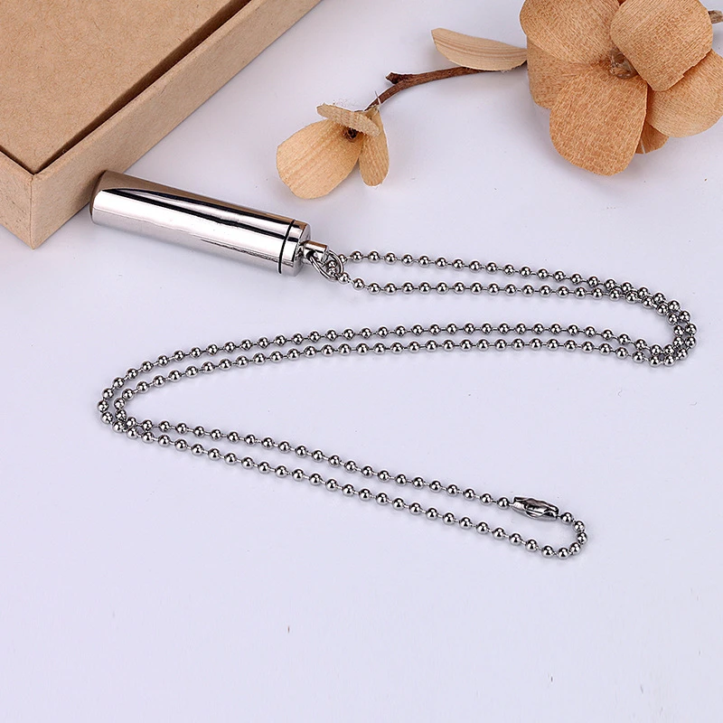 Ash-Urn-Necklace-Stainless-Steel-Cremation-Jewelry-Memorial-Keepsake-Vial-Tube-Pendant-Chain ...