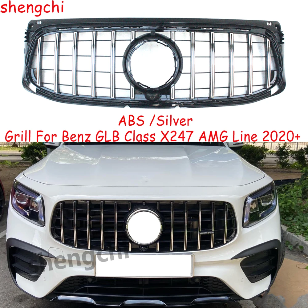 GLB X247 GT Silver Front Bumper Grill For Mercedes Benz GLB Class X247 ...