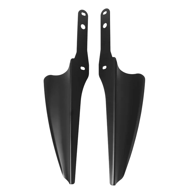 Motorcycle Chrome/Black Fork Front Wind Baffle Windshield Deflector ...