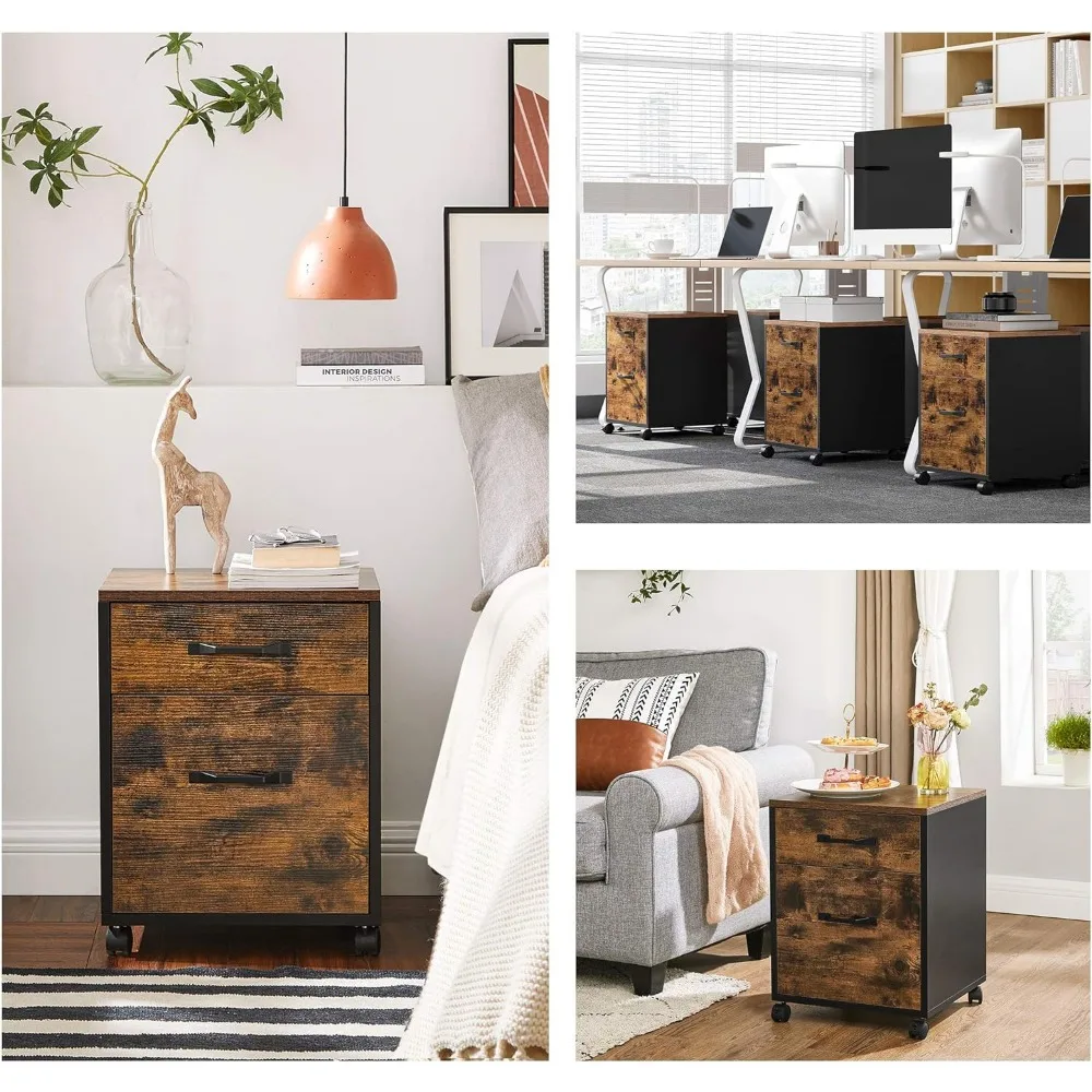 2-Drawer Rolling Office File Cabinet – Office Essentials Shop