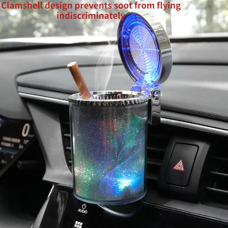 Car-Ashtray-with-LED-Light-Cigar-Cigarette-Ashtray-Container-Ashtray ...