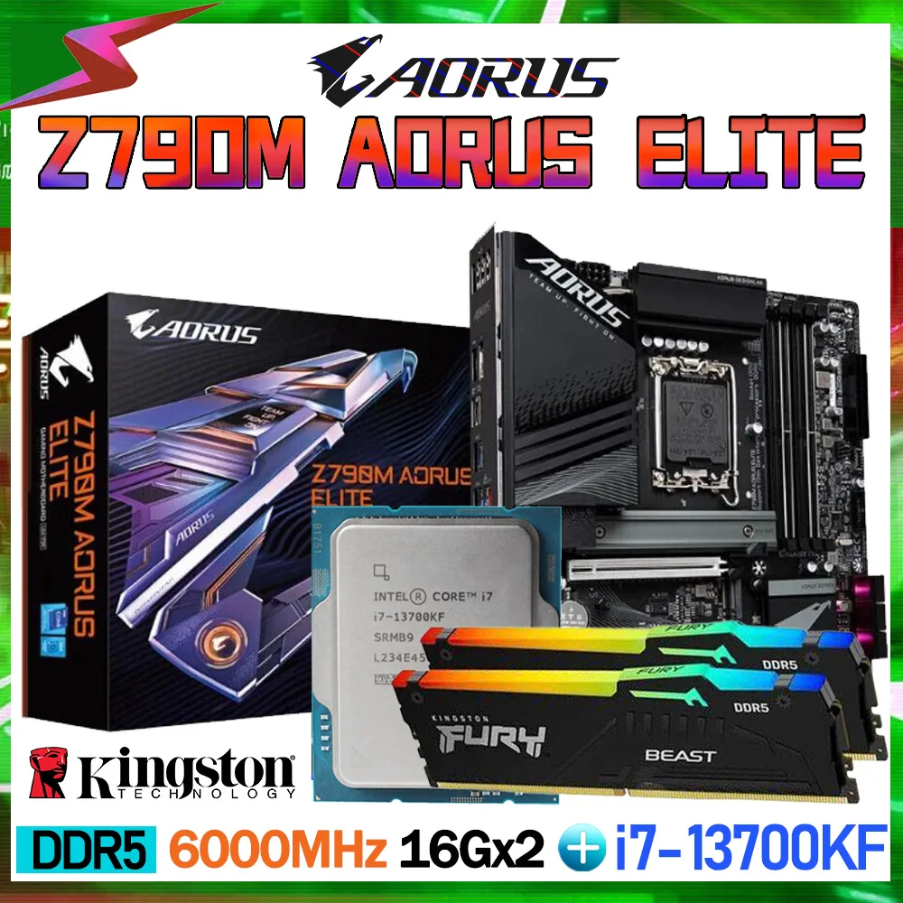 Gigabyte-Z790M-AORUS-ELITE-DDR5-With-i7-Processor-i7-13700KF-CPU ...