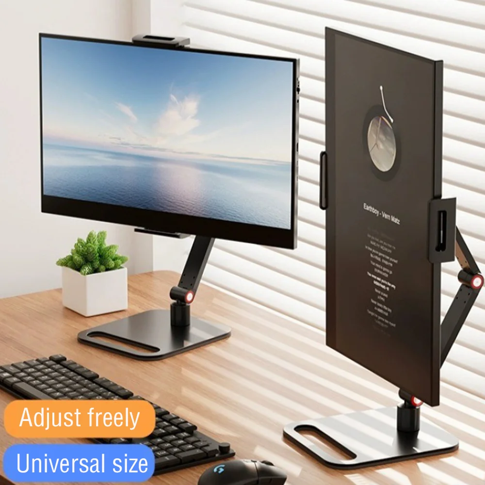 Portable-Monitor-Desk-Holder-Metal-Stand-16in-Universal-Expandable ...
