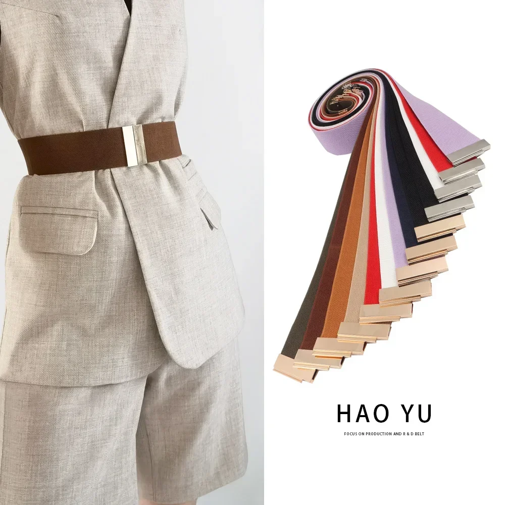 Ladies-Designer-Decorative-Elastic-Belt-Student-Dress-Shirt-Croset ...