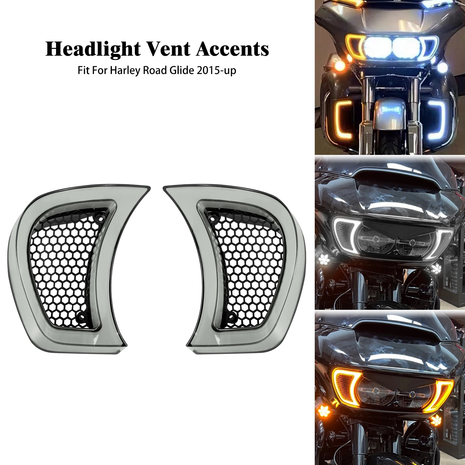 Motorcycle-LED-Headlight-Vent-Accents-Running-Turn-Signal-Lamp-Light ...