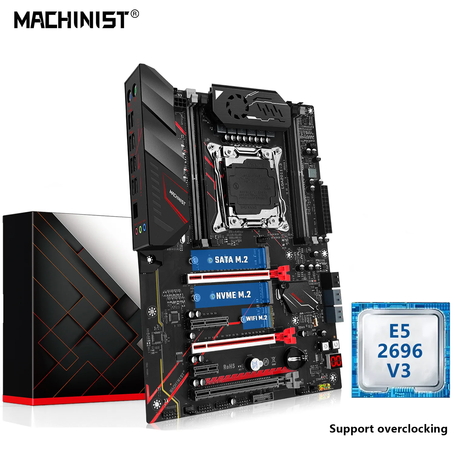Machinista mr9a pro max x99 conjunto kit xeon e5 2696 v3 cpu ...