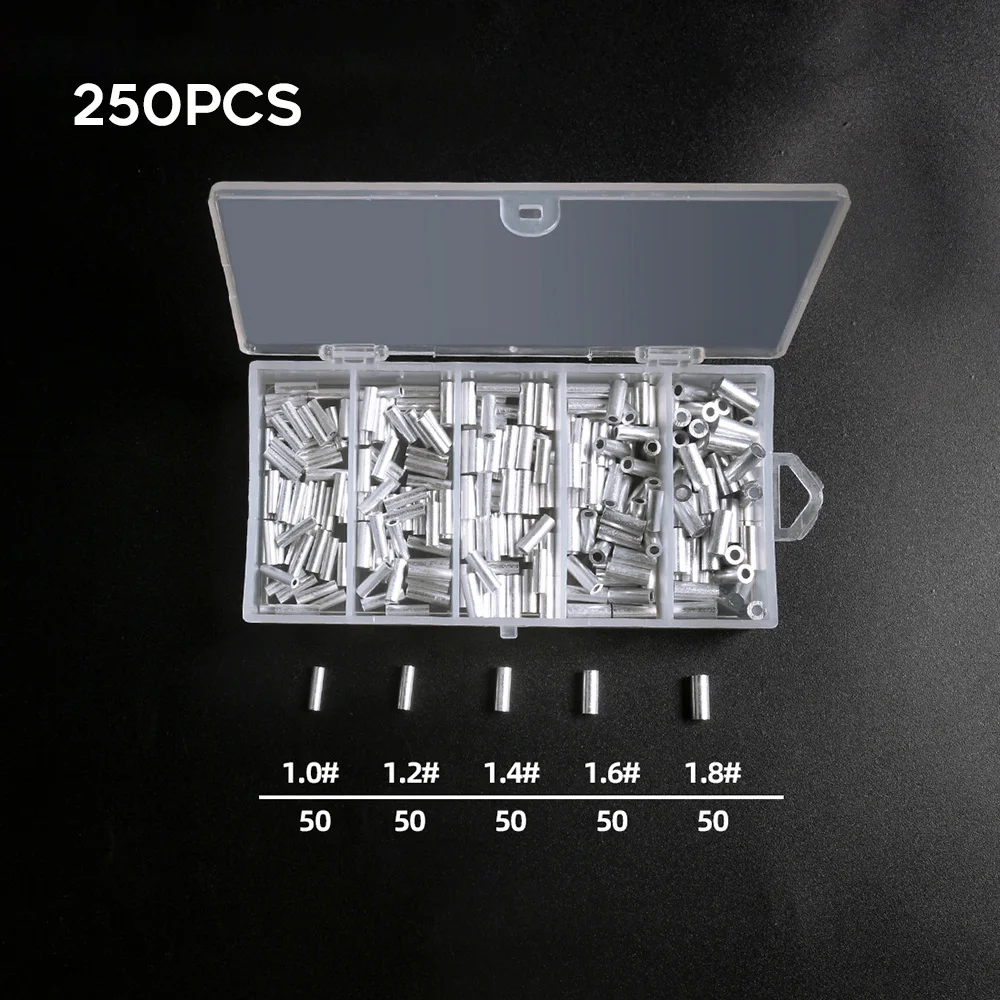 Fishing-Crimps-Single-Double-Barrel-Crimp-Sleeves-Fishing-Line-Tube ...