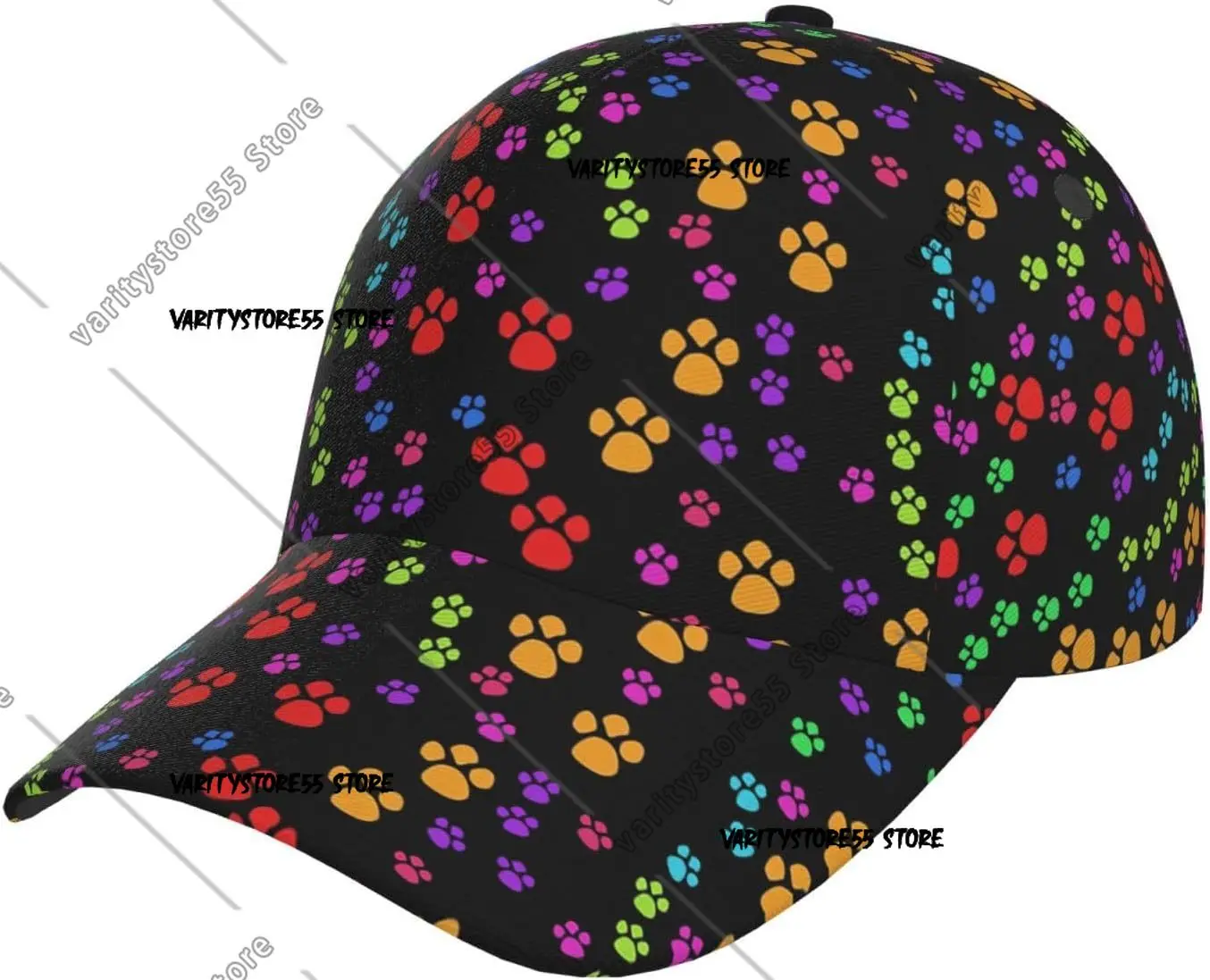 Dog Paw Print Baseball Cap Cat Paw Print Baseball Hat Fashion Snapback ...