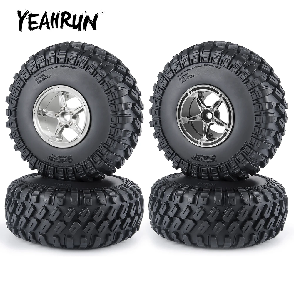 YEAHRUN-2-2inch-Beadlock-Aluminum-Alloy-Wheel-Rims-140mm-Rubber-Tires ...