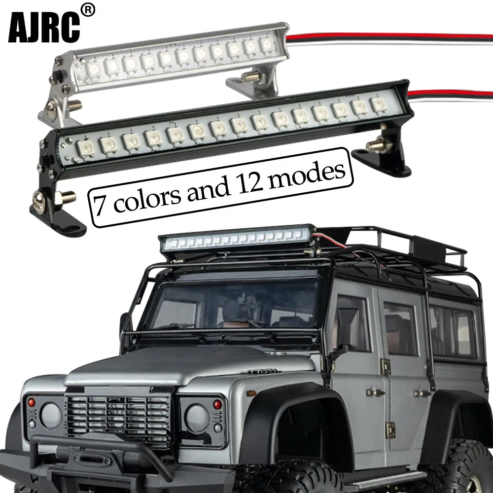 Rc Car Roof Lamp 7 Colors And 12 Modes Led Light Bar For 1/10 Rc ...