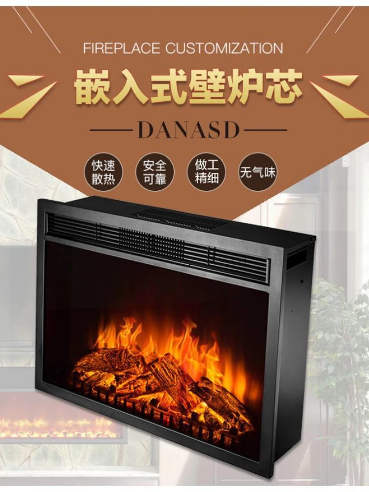 Electric-Fireplaces-with-3d-Fire-Fake-Fireplace-Electric-Fireplace-220V ...