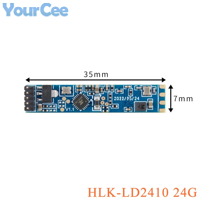 Hlk-ld2410 24g Smart Human Presence Sensing Radar Module Ld2410 Hlk-ld2410 Millimeter Wave ...