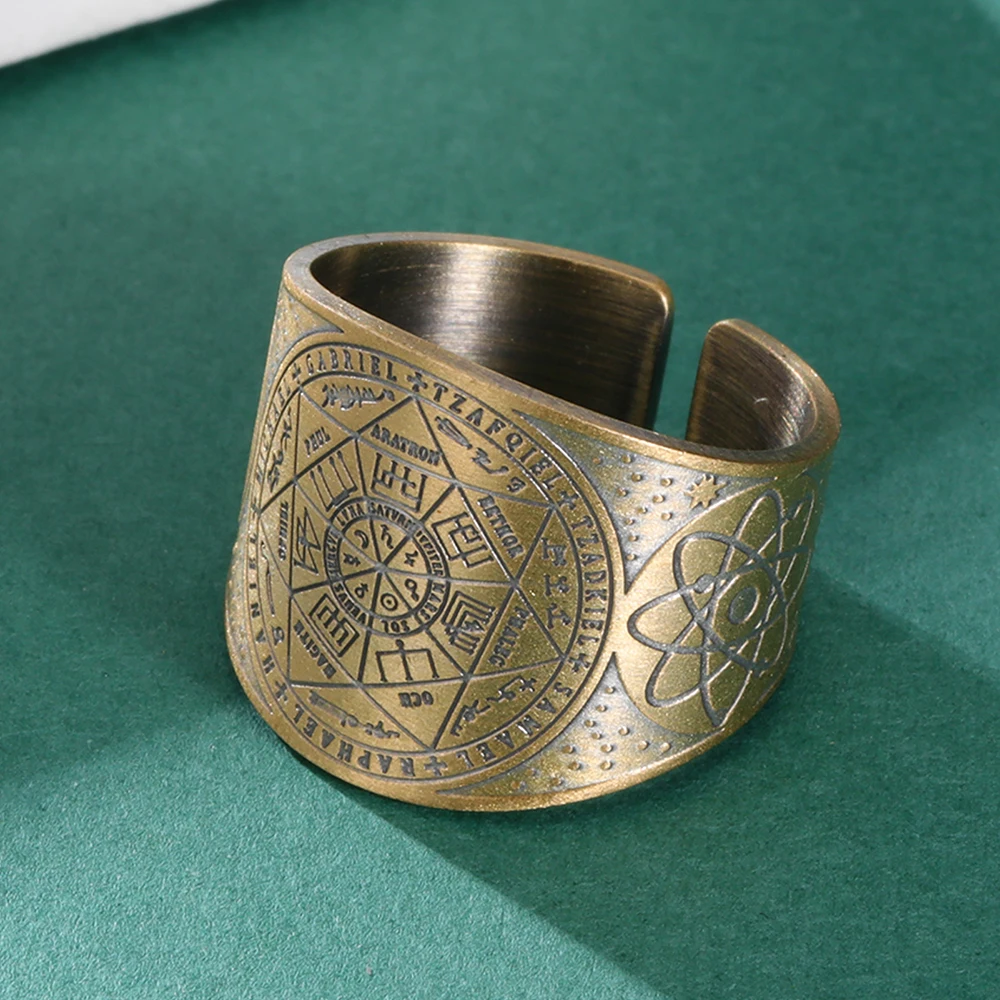 Sigillo-dei-7-Arcangeli-Anello-di-Protezione-Amuleto-Metatron-Cubo ...