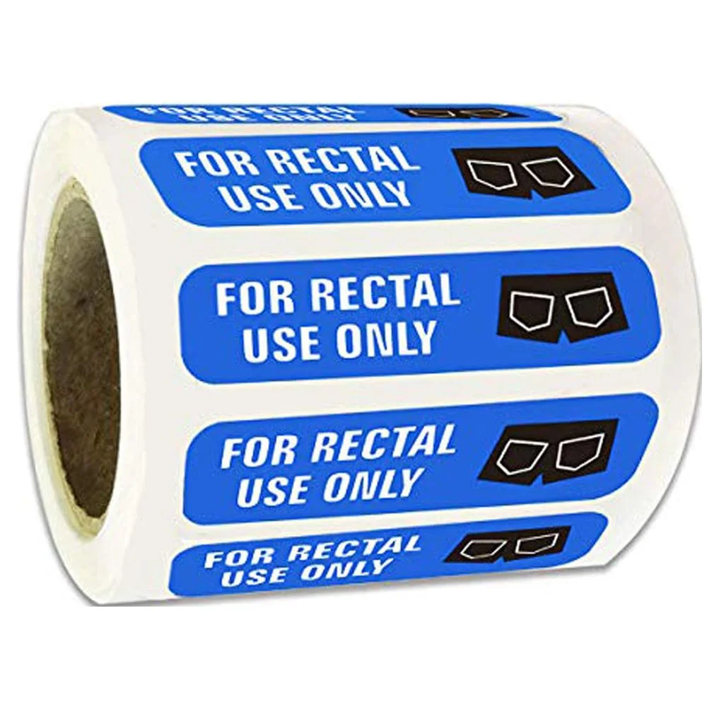 1-5-x-3-8-for-Rectal-Use-Only-Stickers-Fluorescent-Blue-Stickers-with ...