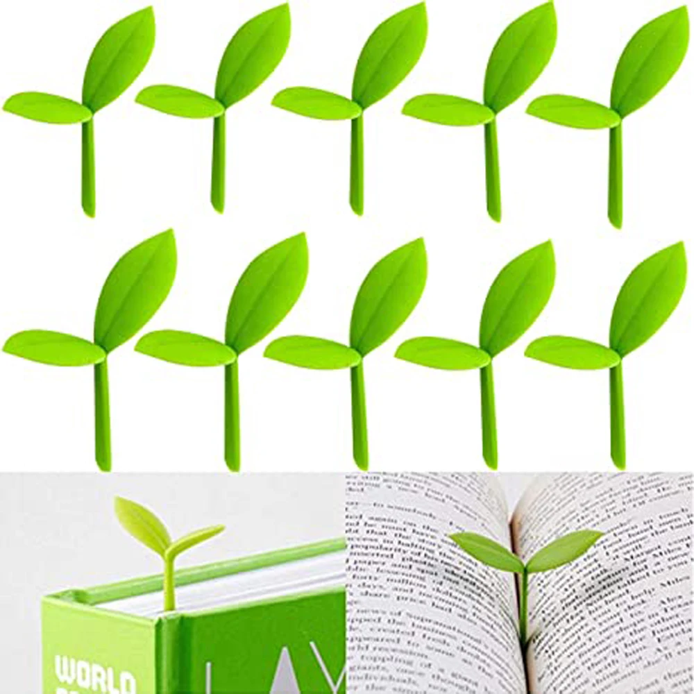 Green-Bookmarks-for-Bookworm-Reading-Little-Leaves-Bookmark-Little ...