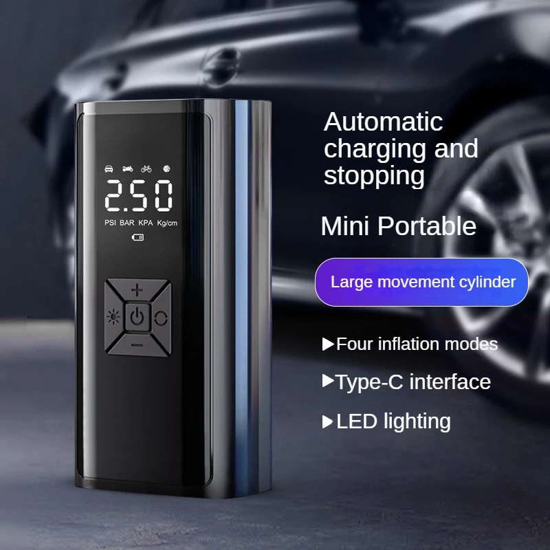 6000mAh-150PSI-Smart-Air-Pump-Digital-Tire-Inflator-Car-Portable-Air ...