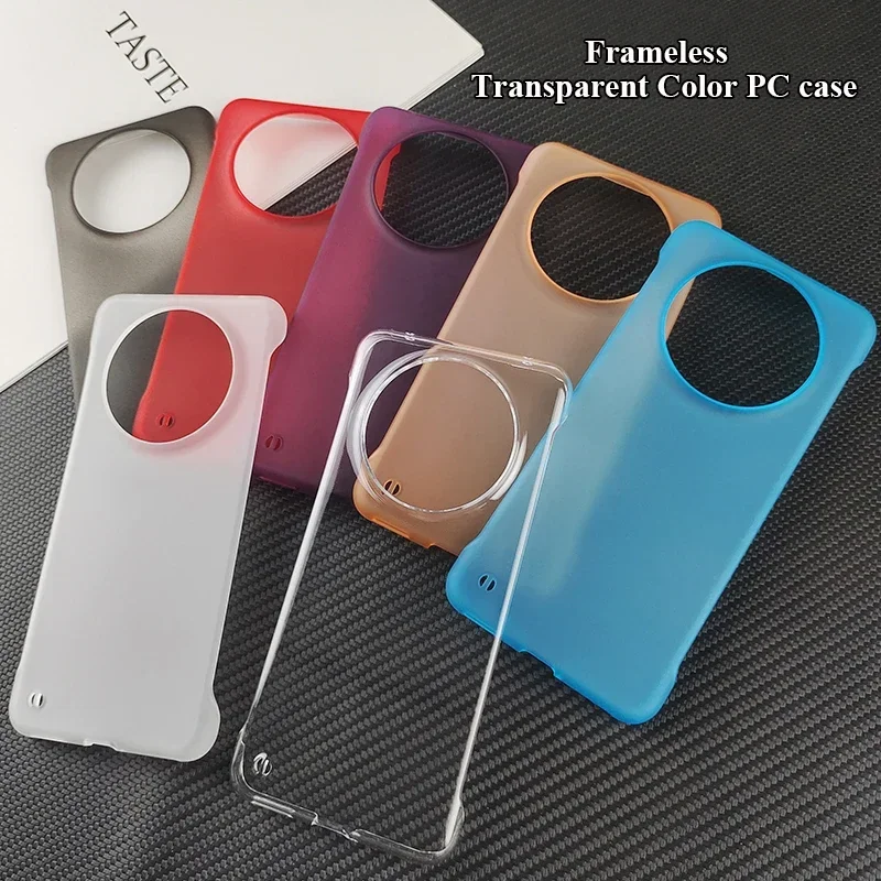 Frameless-Transparent-Color-Matte-PC-Case-For-Huawei-Mate-60-50-50E-40 ...
