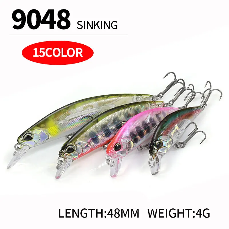 1-Pcs-48mm-4g-Sinking-Mini-Minnow-Bass-Trout-Lure-Trolling-Crankbait ...