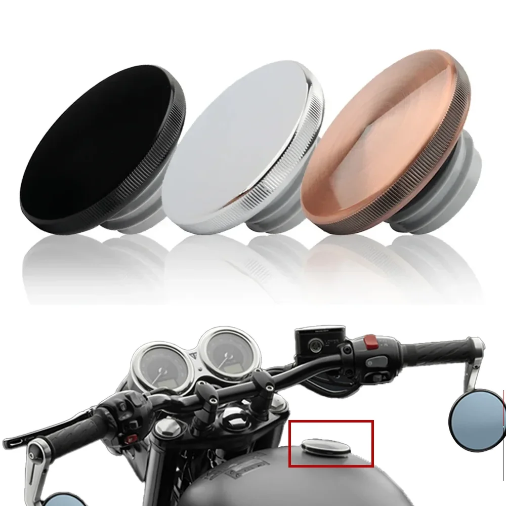 Fuel Gas Tank Cap Aluminum Motorcycle Petrol Vented Oil Cover For ...