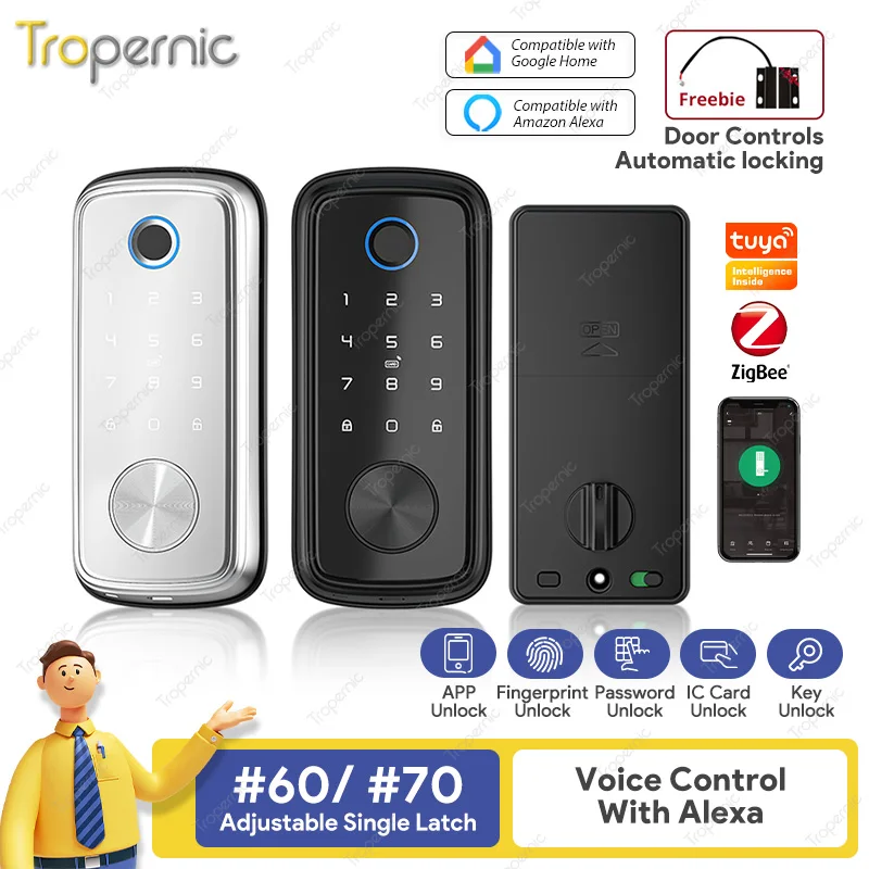 Tuya-Zigbee-Door-Deadbolt-Locks-Biometric-Fingerprint-Lock-password ...